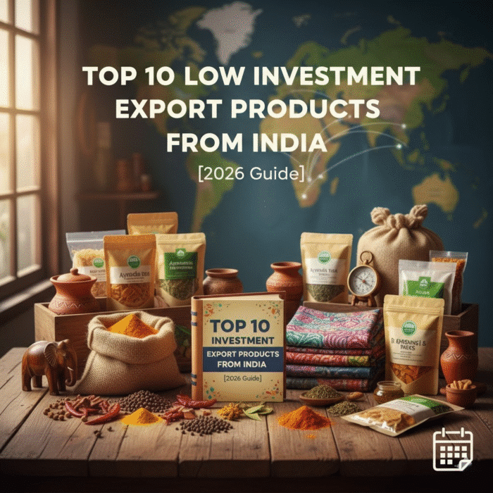 Top 10 Low Investment Export Products From India [2026 Guide ...